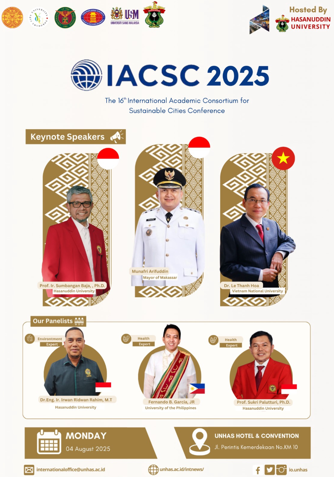 The 16th International Academic Consortium for Sustainable Cities Conference – International Office